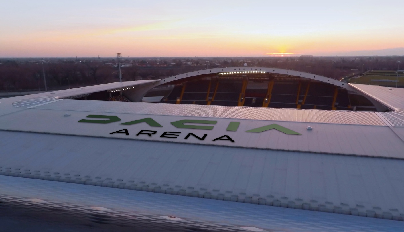 Udinese Showcases Dacia Brand Identity Overhaul With Stadium ...